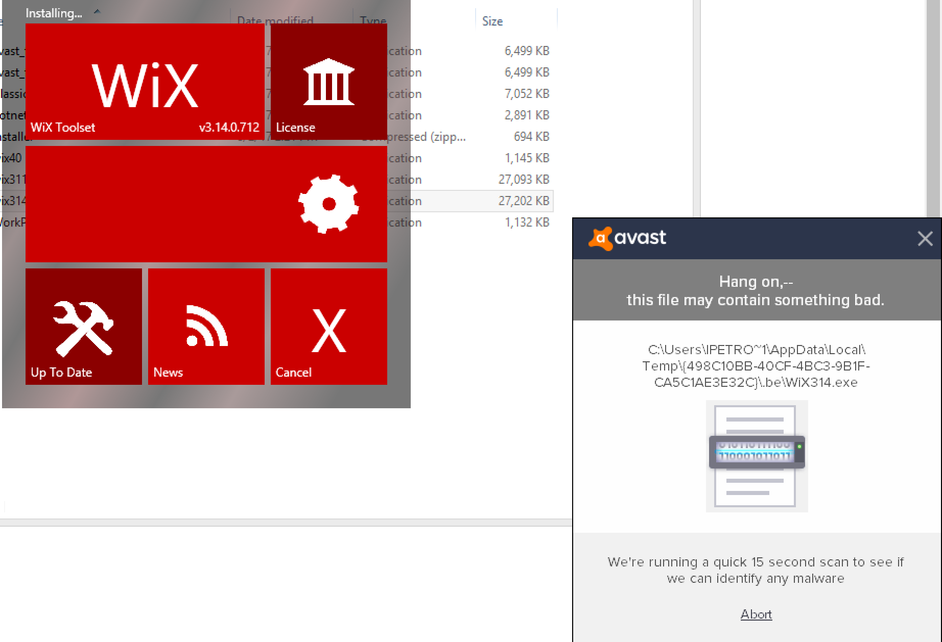 Bundle - pipe broke by AntiVirus software · Issue #5658 · wixtoolset/issues · GitHub