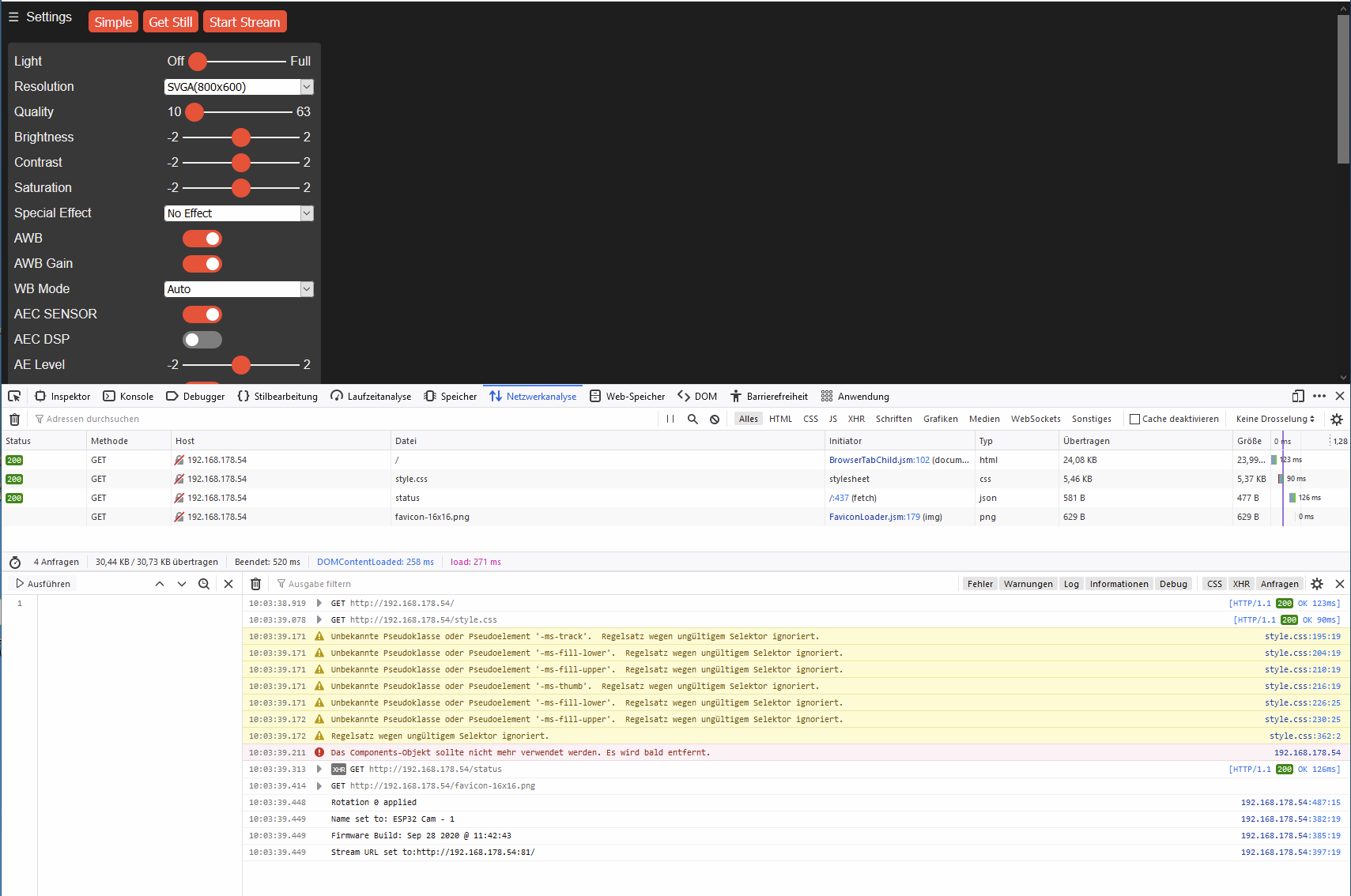 Components-Object deprecated and to be removed · Issue #61 · easytarget/esp32-cam-webserver · GitHub