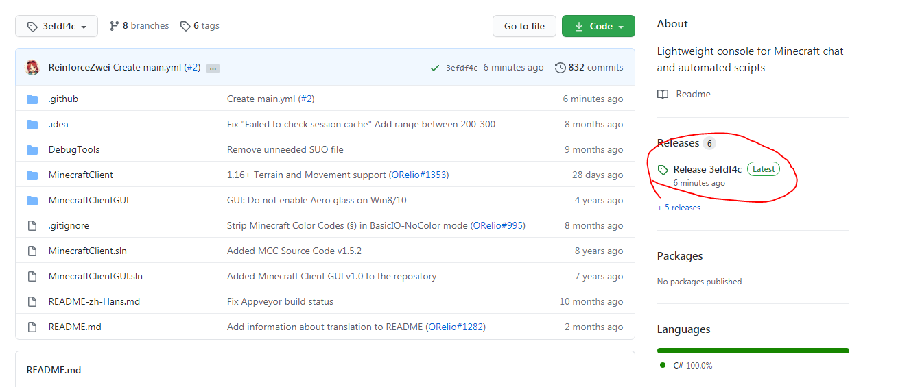 Please continue updating github releases. · Issue #1388 · MCCTeam ...