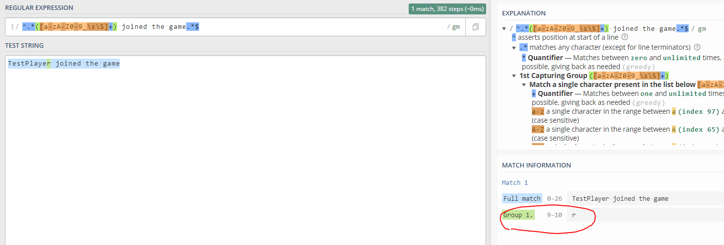 Auto respond with regex · Issue #1456 · MCCTeam/Minecraft-Console-Client · GitHub