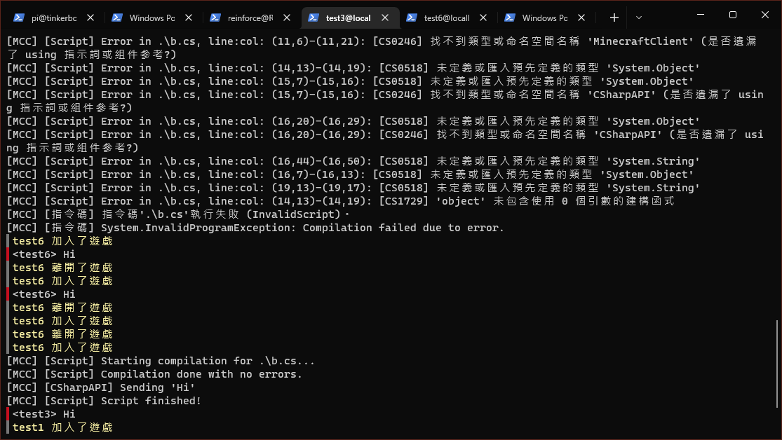 [BUG] CS script cannot be compiled · Issue #2458 · MCCTeam/Minecraft-Console-Client · GitHub
