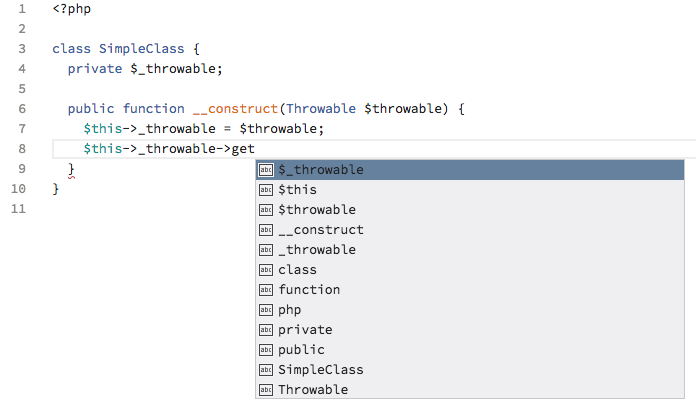 Values assigned to class properties to not get autocompletion · Issue #85 · bmewburn/vscode ...