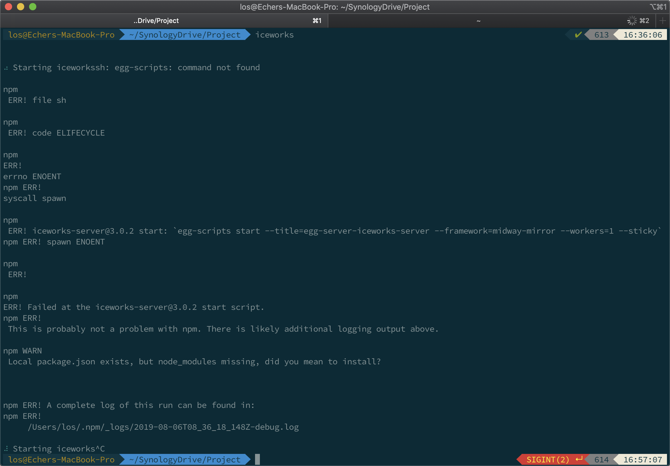 iceworks-cli 启动失败 · Issue #2626 · alibaba/ice · GitHub