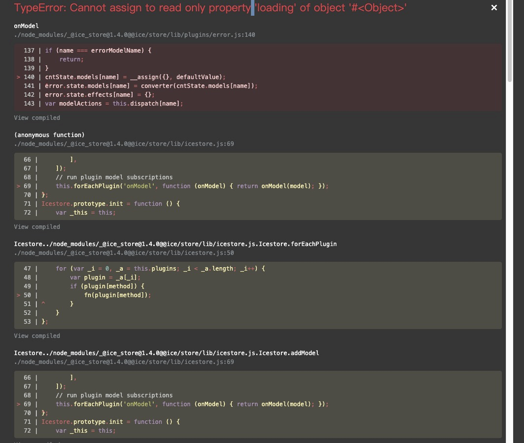 Typeerror Cannot Assign To Read Only Property Loading Of Object 5209