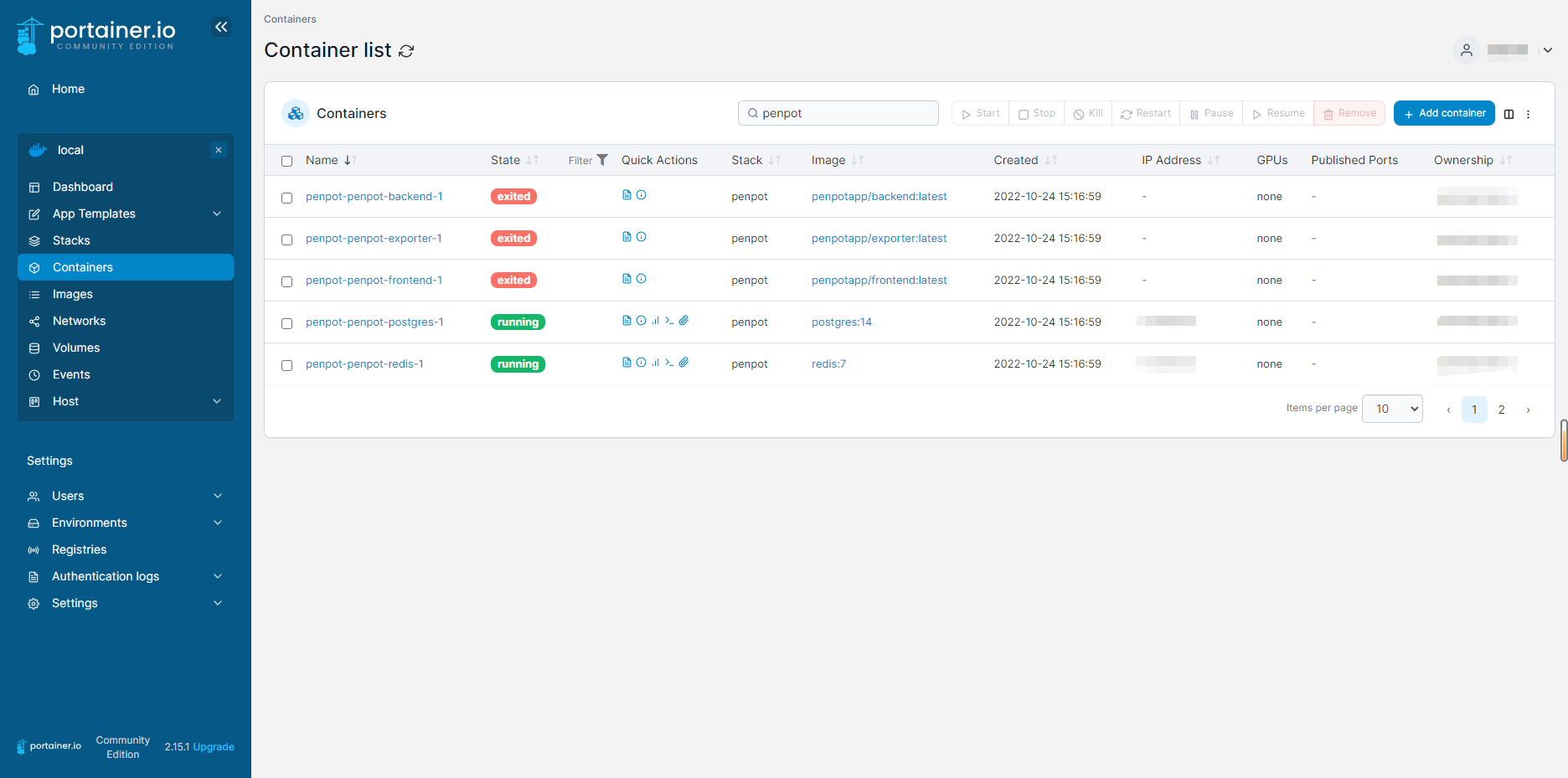 bug: install Penpot with docker gets error · Issue #2506 · penpot/penpot · GitHub