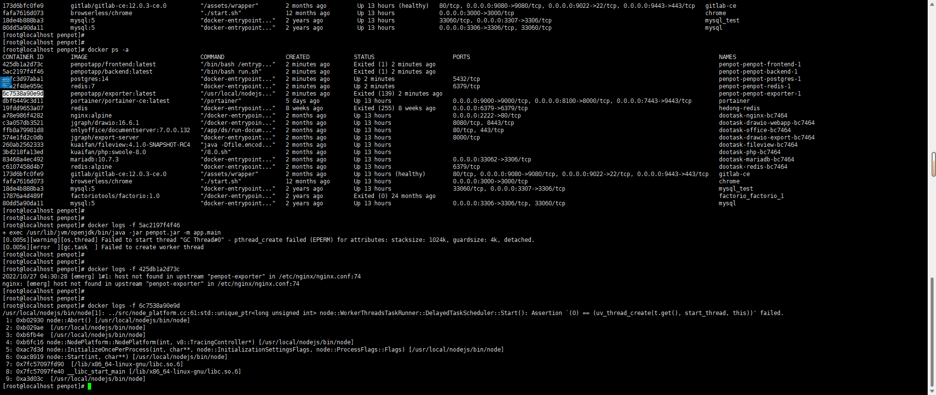 bug: install Penpot with docker gets error · Issue #2506 · penpot ...