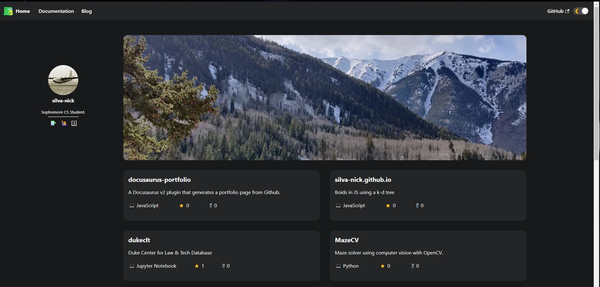 Github Silva Nick Docusaurus Portfolio A Docusaurus V2 Plugin That Generates A Portfolio Page