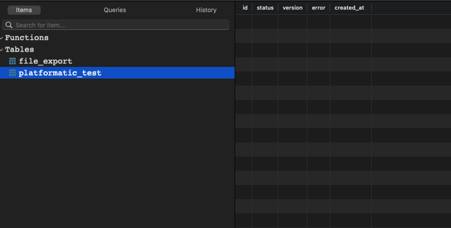 Provide a logging message if there are no table in the current schema · Issue #298 ...