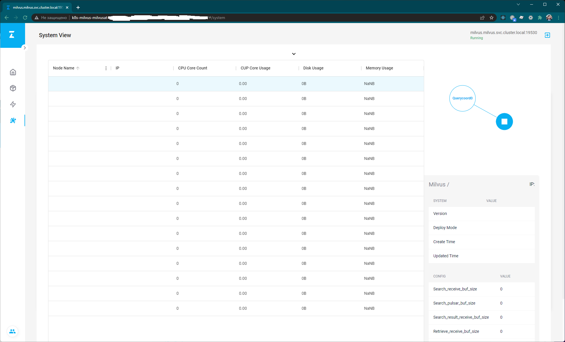 [Bug]: Empty nodes in ATTU · Issue #15666 · milvus-io/milvus · GitHub