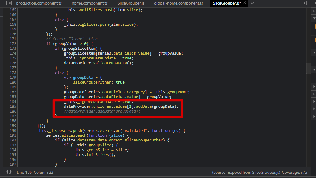 SliceGrouper doesn't work with container · Issue #3410 · amcharts/amcharts4 · GitHub