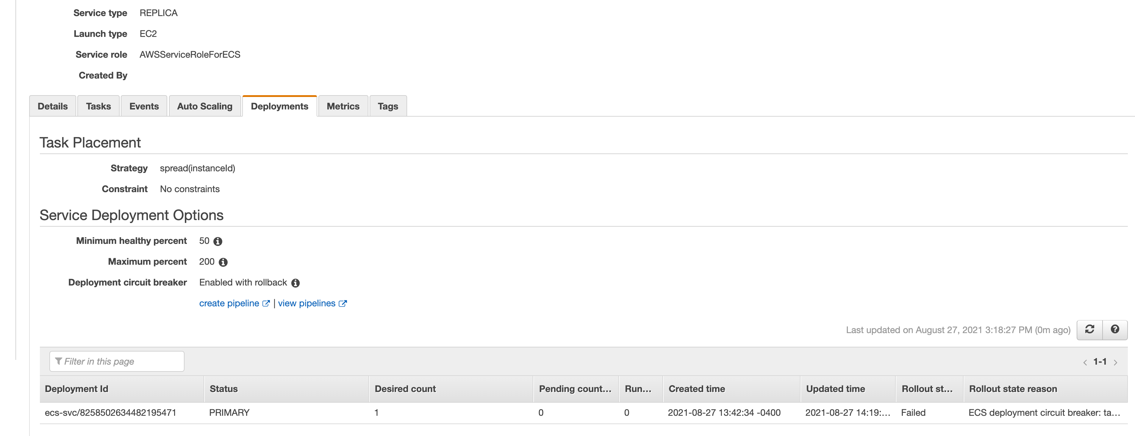ECS Circuit Breaker doesn't rollback · Issue #1488 · aws/containers ...