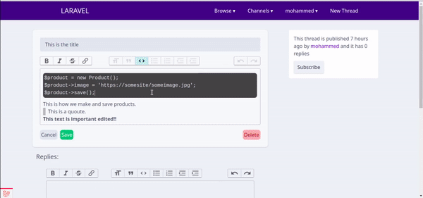 GitHub - mhmdomer/Forum: A public forum webapp built with laravel ... GitHub - mhmdomer/Forum: A public forum webapp built with laravel ...