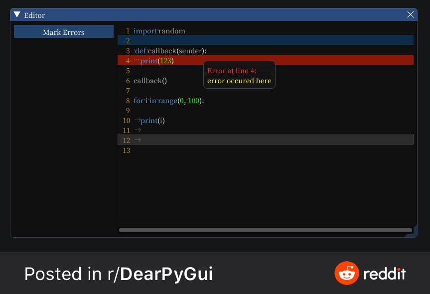 [Question] is this suitable to use to make a text editor · Issue #164 · hoffstadt/DearPyGui · GitHub