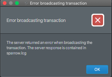 Error broadcasting transaction - Ledger Nano & Umbrel full node · Issue #77 · sparrowwallet ...