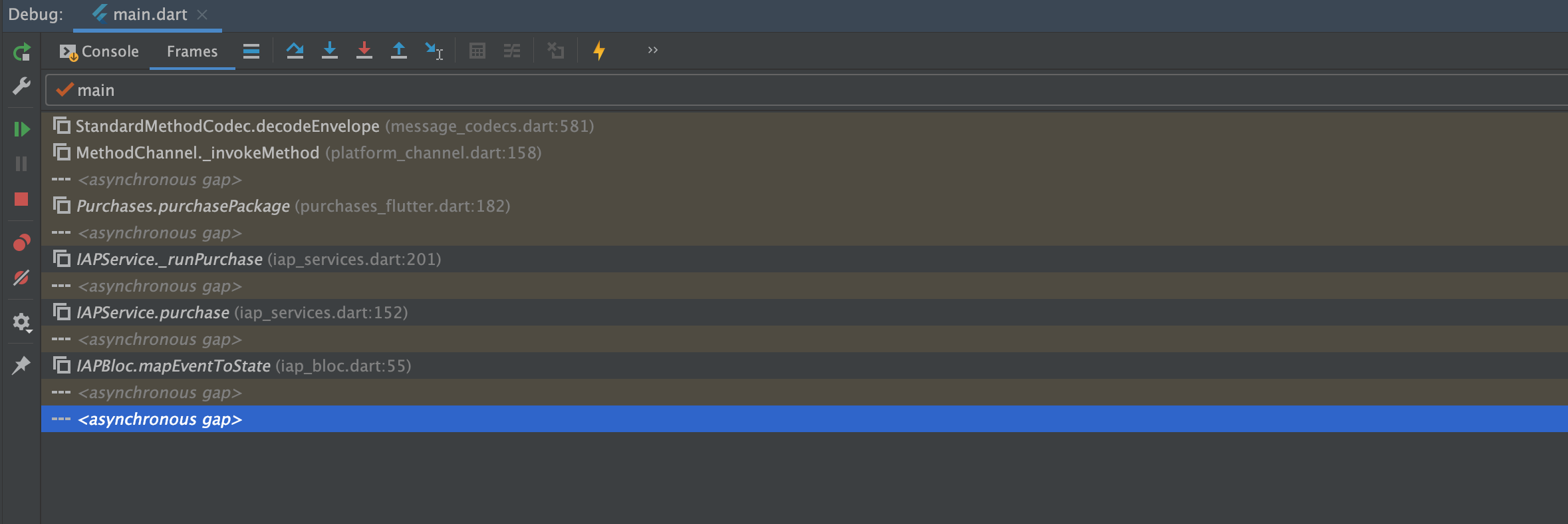 Message Codecs Crash error occurs test purchase that are canceled by ...