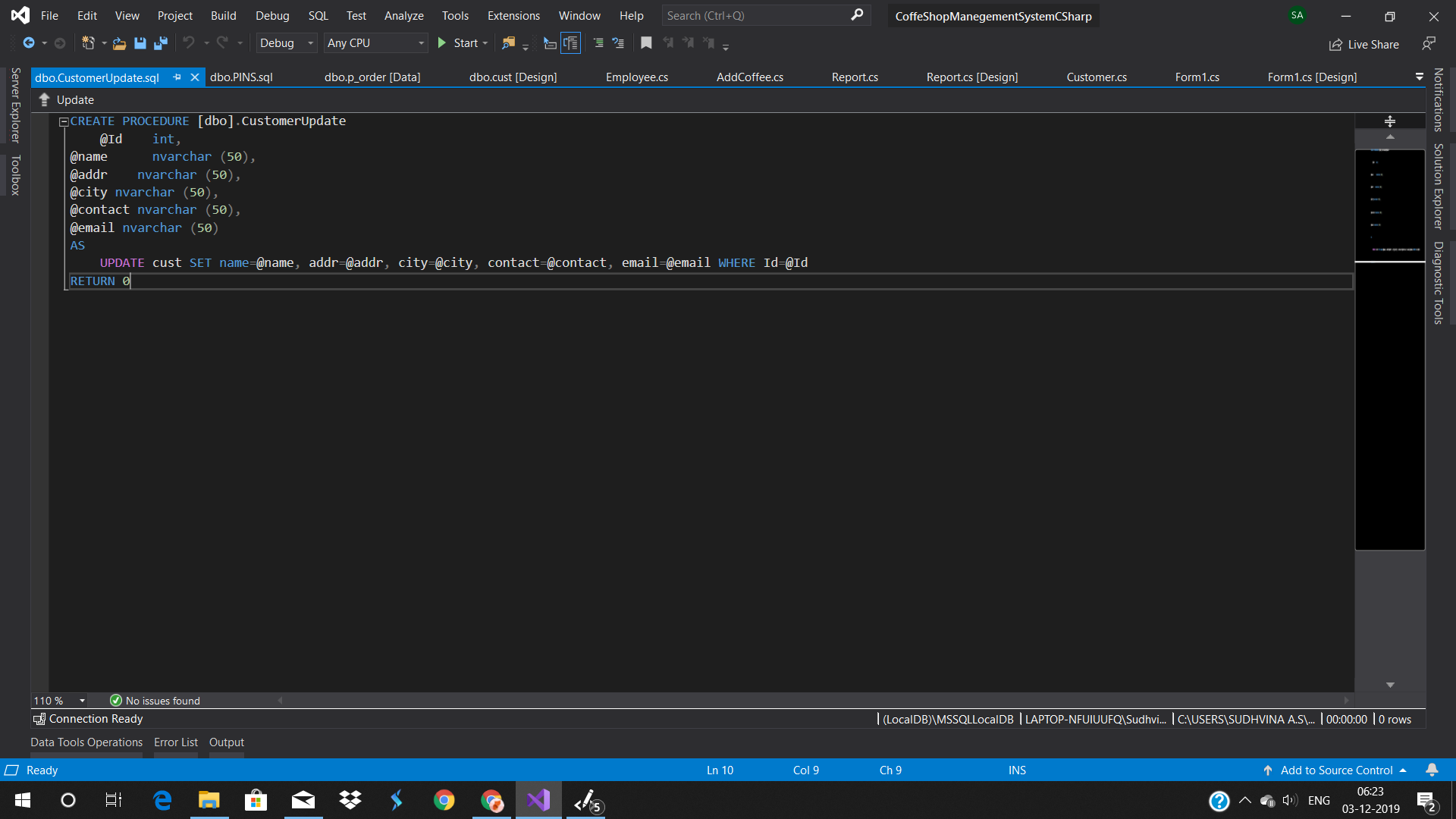 GitHub - BLUEBAYcreater/Visual-Studio-2019--Database-Management-System ...