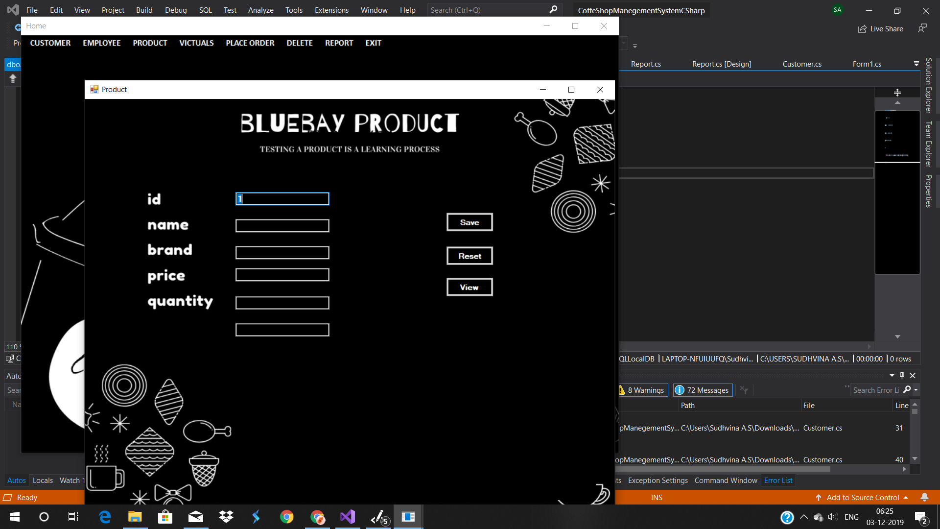 GitHub - Sudhvina-AS/Visual-Studio-2019--Database-Management-System ...