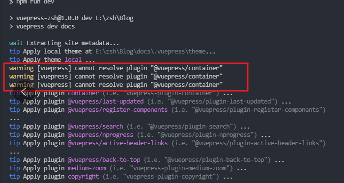 Customer Containers is invalid · Issue #1551 · vuejs/vuepress · GitHub