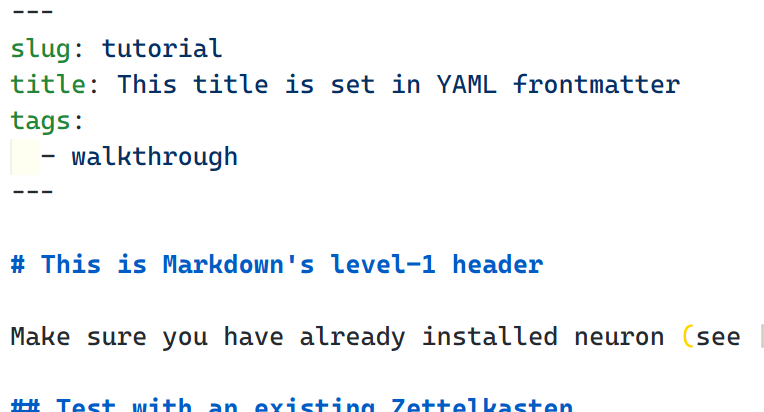 Allow level-1 headers as sub-headings · Issue #412 · srid/neuron · GitHub