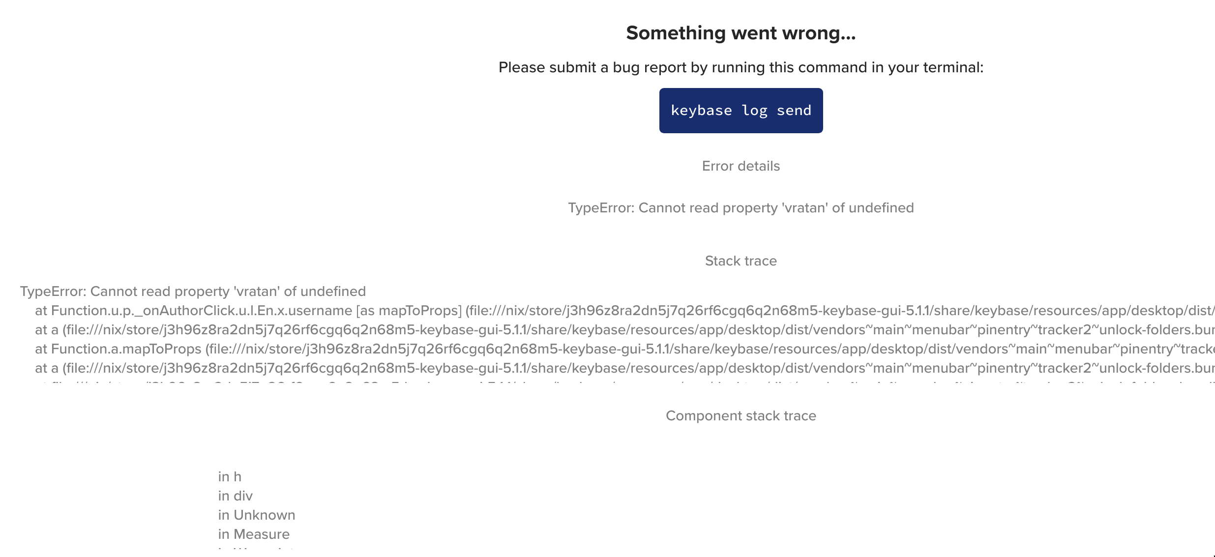 TypeError in Keybase Chat GUI · Issue #22755 · keybase/client · GitHub