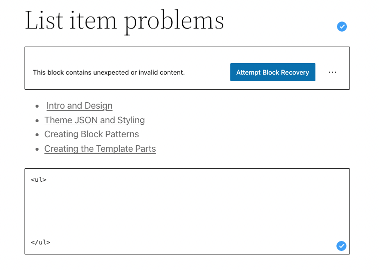 Enhance block recovery to fix basic markup errors · Issue #44375 · WordPress/gutenberg · GitHub