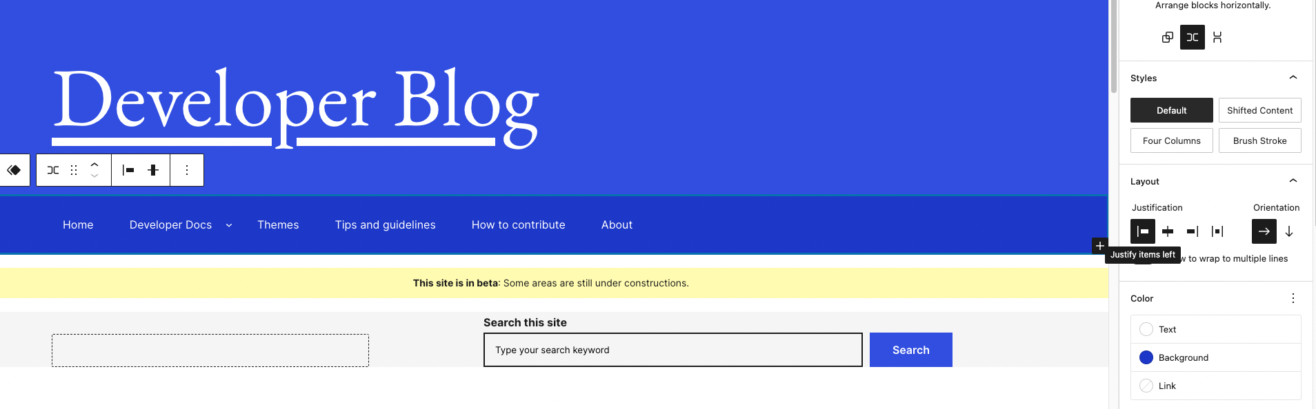 Navigation and Header · Issue #24 · WordPress/wporg-developer-blog · GitHub