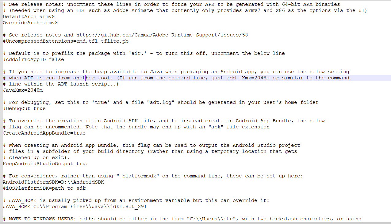 Unable to build apk/aab file (AIR SDK 33.1.1.633) · airsdk Adobe-Runtime-Support · Discussion ...