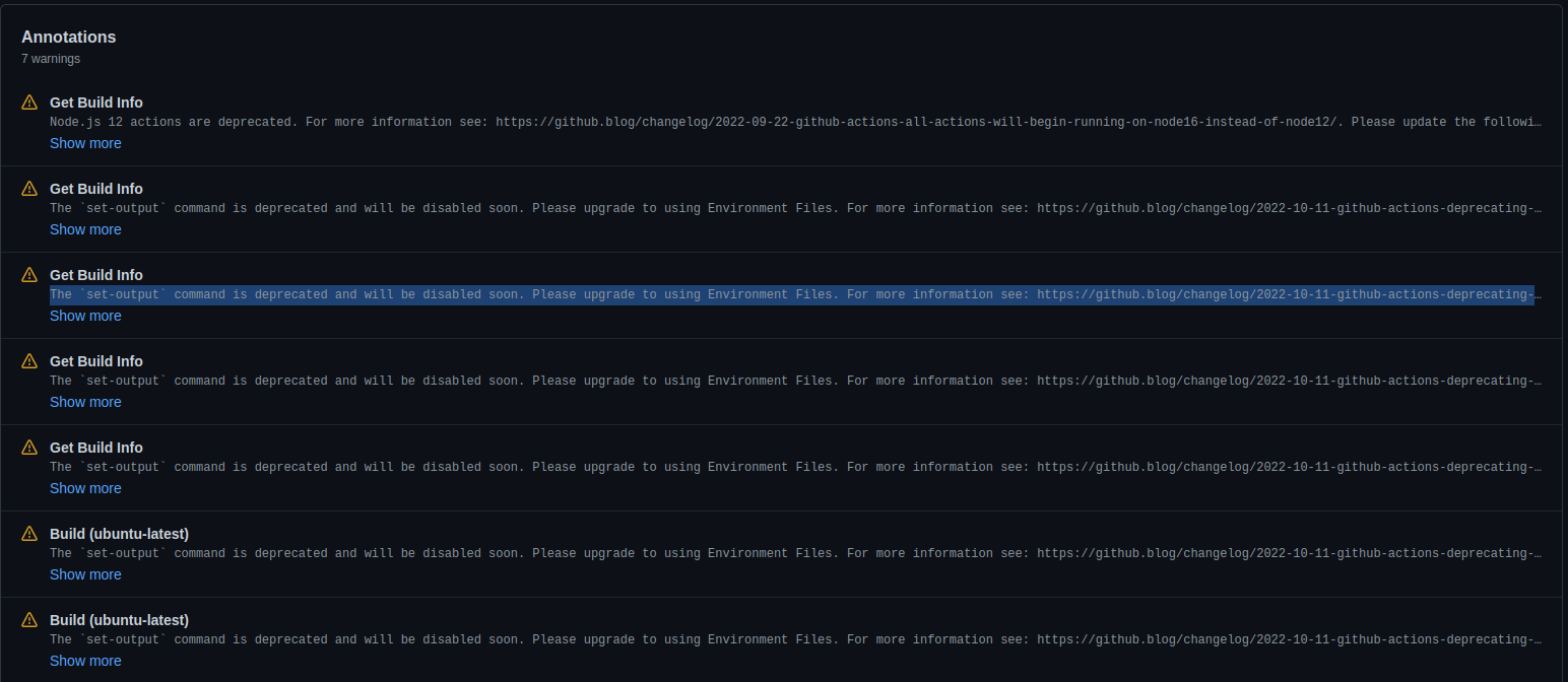 [CI] Handle Github Actions warning · Issue #1133 · criblio/appscope · GitHub