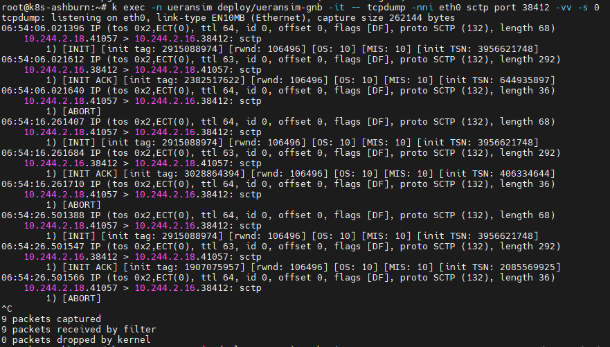 Cilium - Problem to getting sctp traffic by hubble - sctp communication between pods doesn't ...