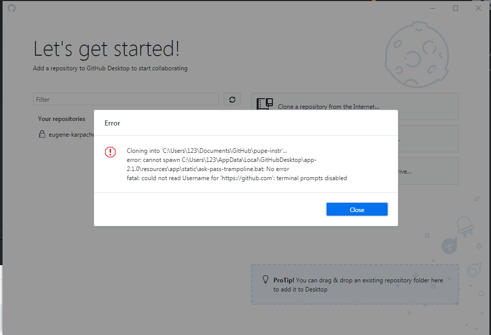 Cannot push due to ask-pass-trampoline error · Issue #8020 · desktop/desktop · GitHub