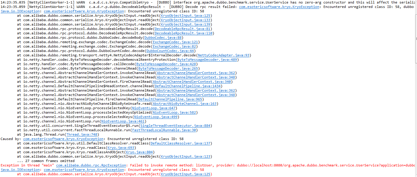 Kryo serialization fails when the service is both a provider and a consumer（新版本解决了吗？） · Issue ...