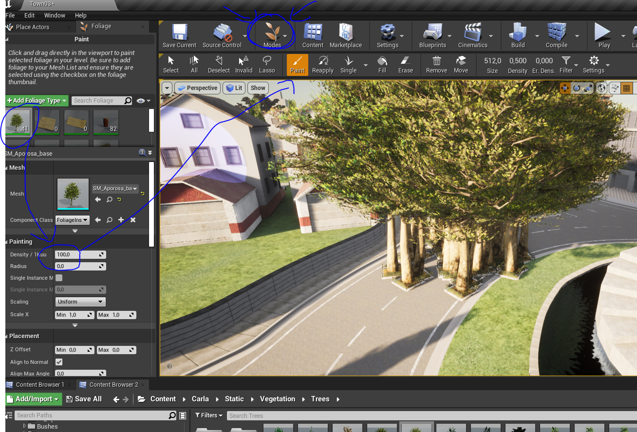 How to add trees in batch in CarlaUE4? · Issue #3981 · carla-simulator/carla · GitHub