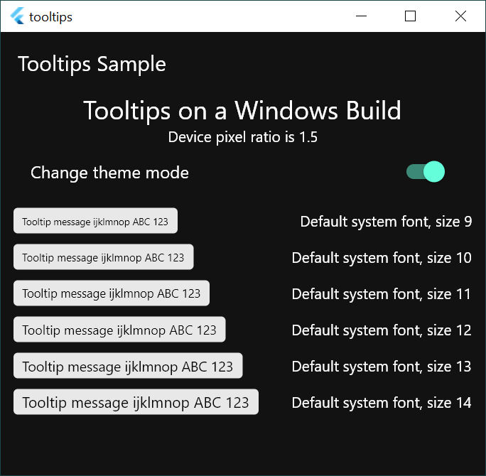 Default tooltip style is not legible on desktop and web builds with ...