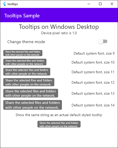 Default tooltip style is not legible on desktop and web builds with ...