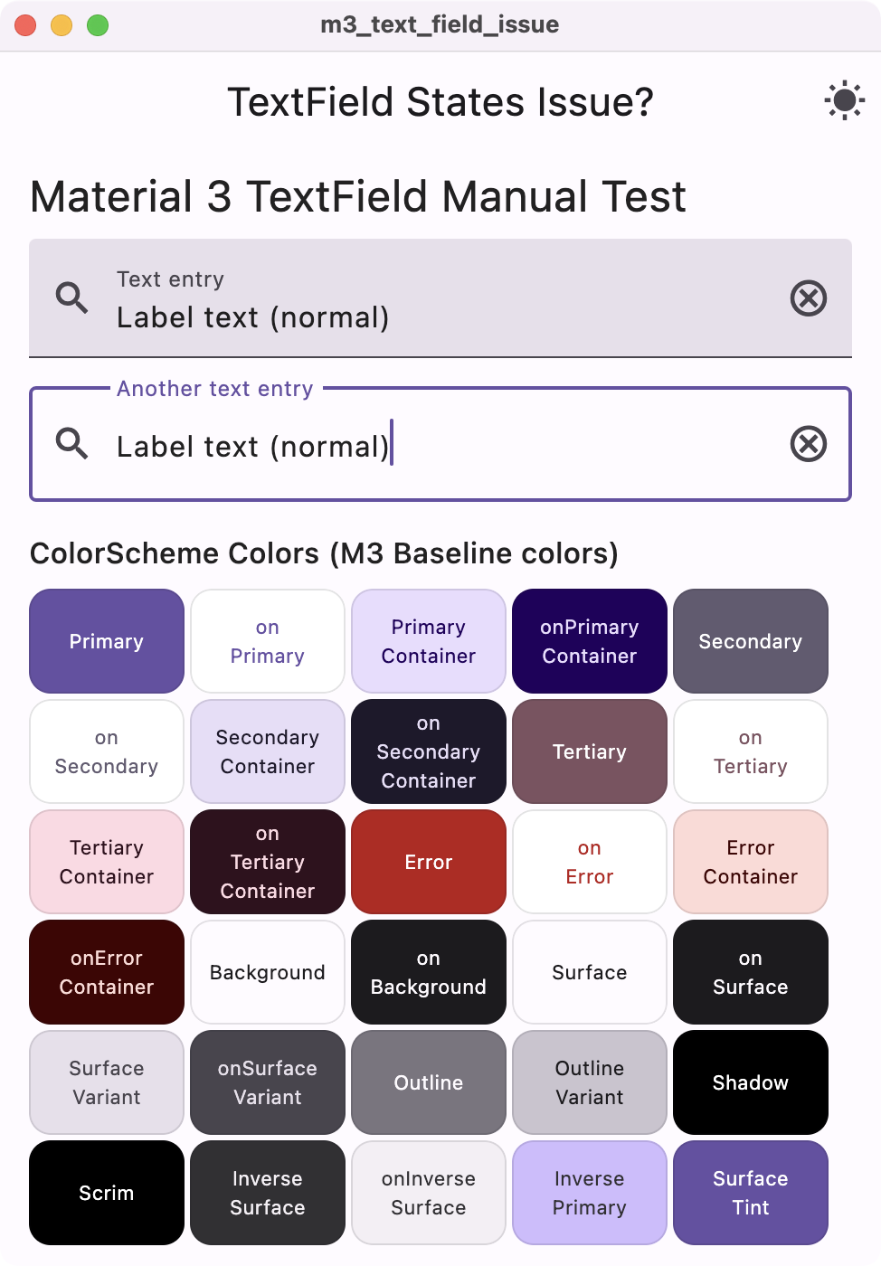 M3 `textfield` Hovered Has Priority Over Focused Filled Focused And All Focused Error 