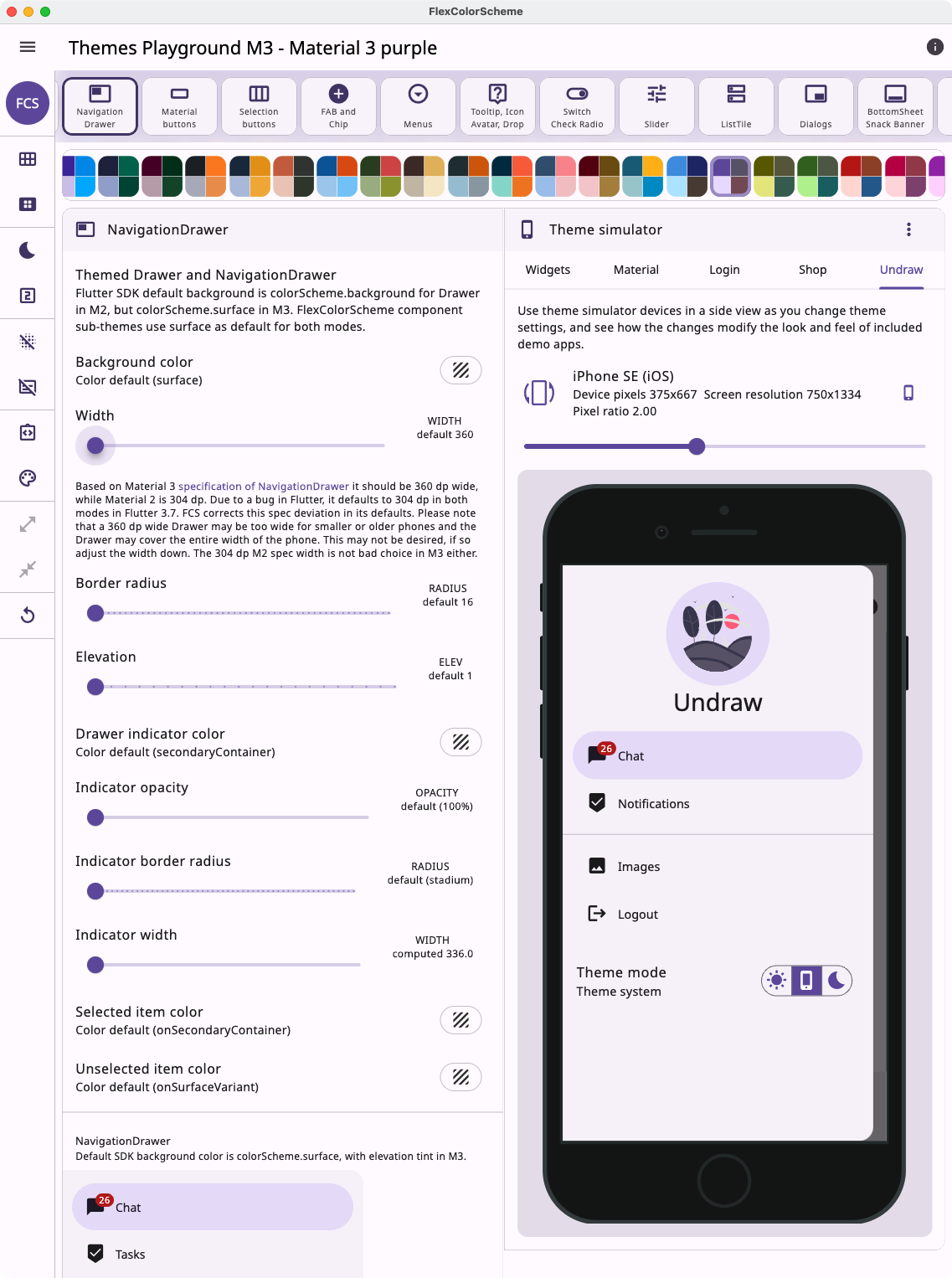 [Material3 spec] NavigationDrawer has wrong width · Issue #123380 ...