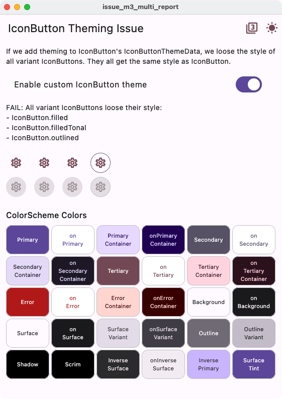 [Material3] IconButton theming destroys variant styles · Issue #123829 · flutter/flutter · GitHub