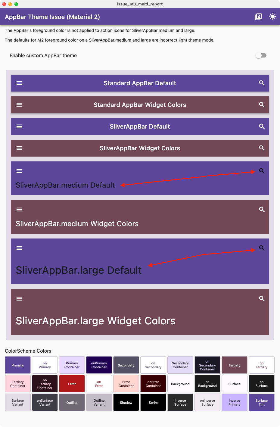 [Material] SliverAppBar.medium and SliverAppBar.large Theming and ...