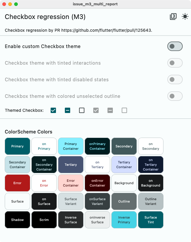Document `Checkbox.fillColor` behavior change · Issue #130295 · flutter/flutter · GitHub