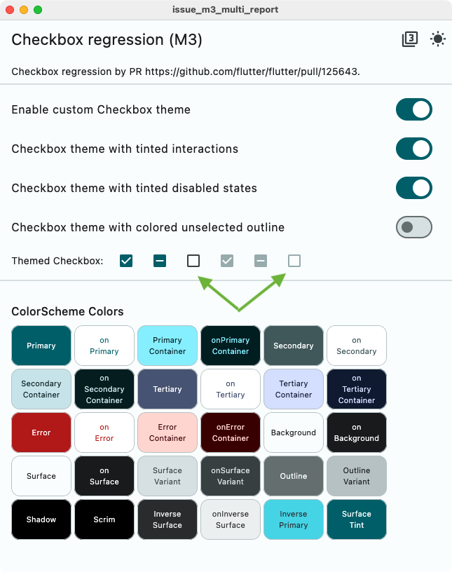 Document `Checkbox.fillColor` behavior change · Issue #130295 · flutter/flutter · GitHub