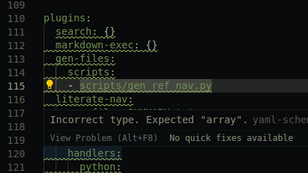 Support map for plugins in JSON schema · Issue #5455 · squidfunk/mkdocs-material · GitHub
