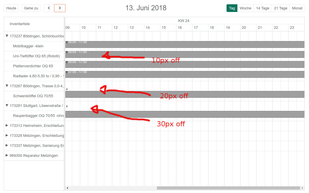 Broken text in event bars when scrolling horizontally · Issue #446 · fullcalendar/fullcalendar ...