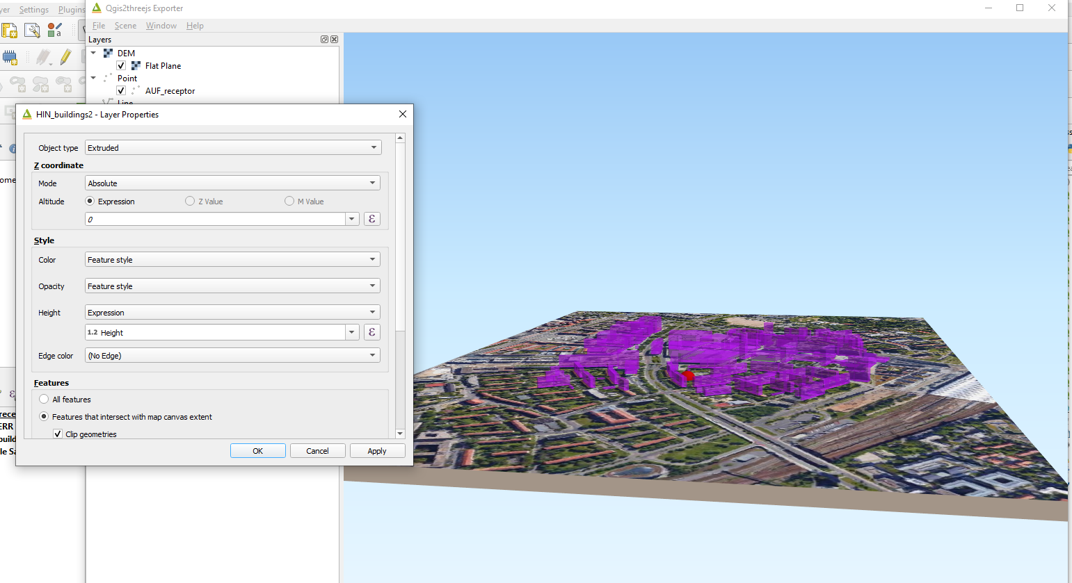 Can not choose field value of shapefile as "Height" · Issue #202 · minorua/Qgis2threejs · GitHub