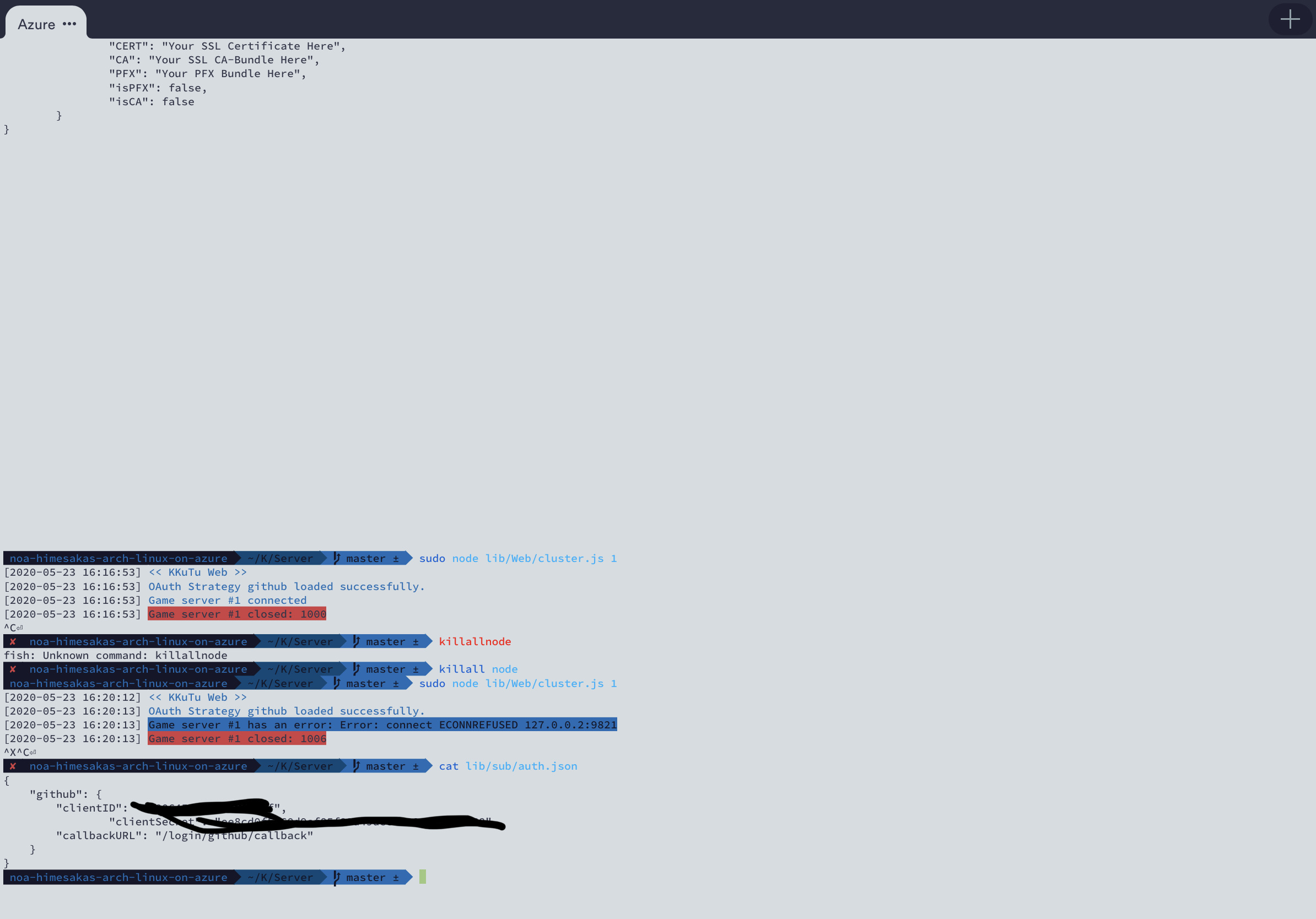 오류 1006 · Issue #702 · JJoriping/KKuTu · GitHub
