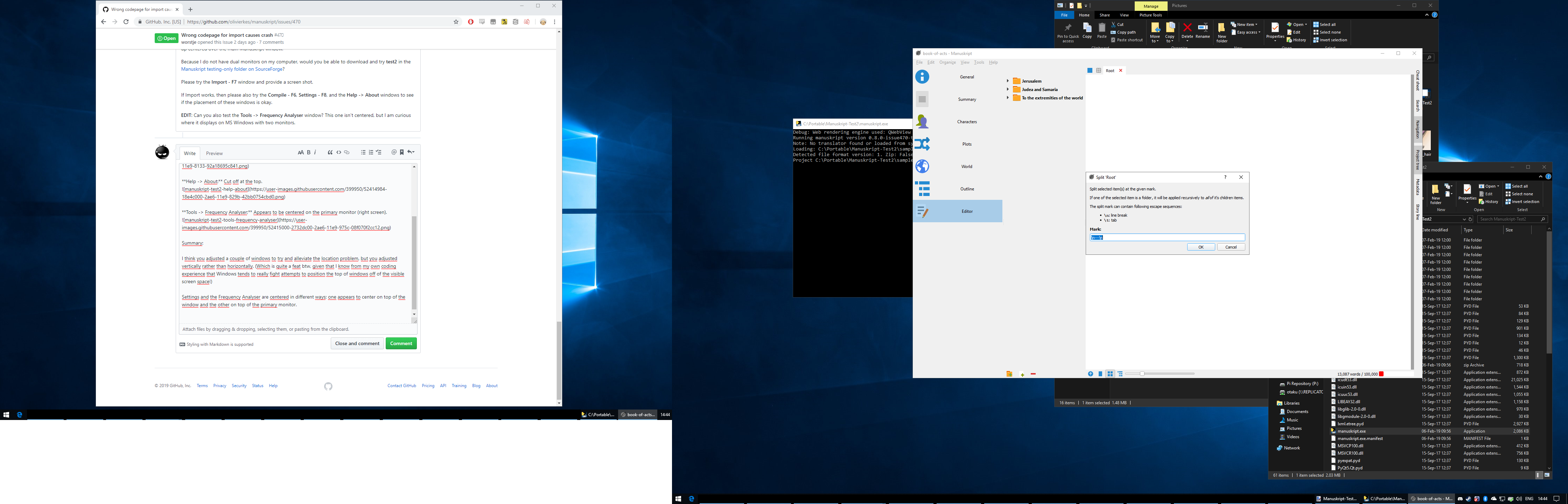 Wrong codepage for import causes crash · Issue #470 · olivierkes/manuskript · GitHub