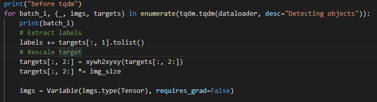 Training Hangs on Detecting Objects · Issue #206 · eriklindernoren/PyTorch-YOLOv3 · GitHub