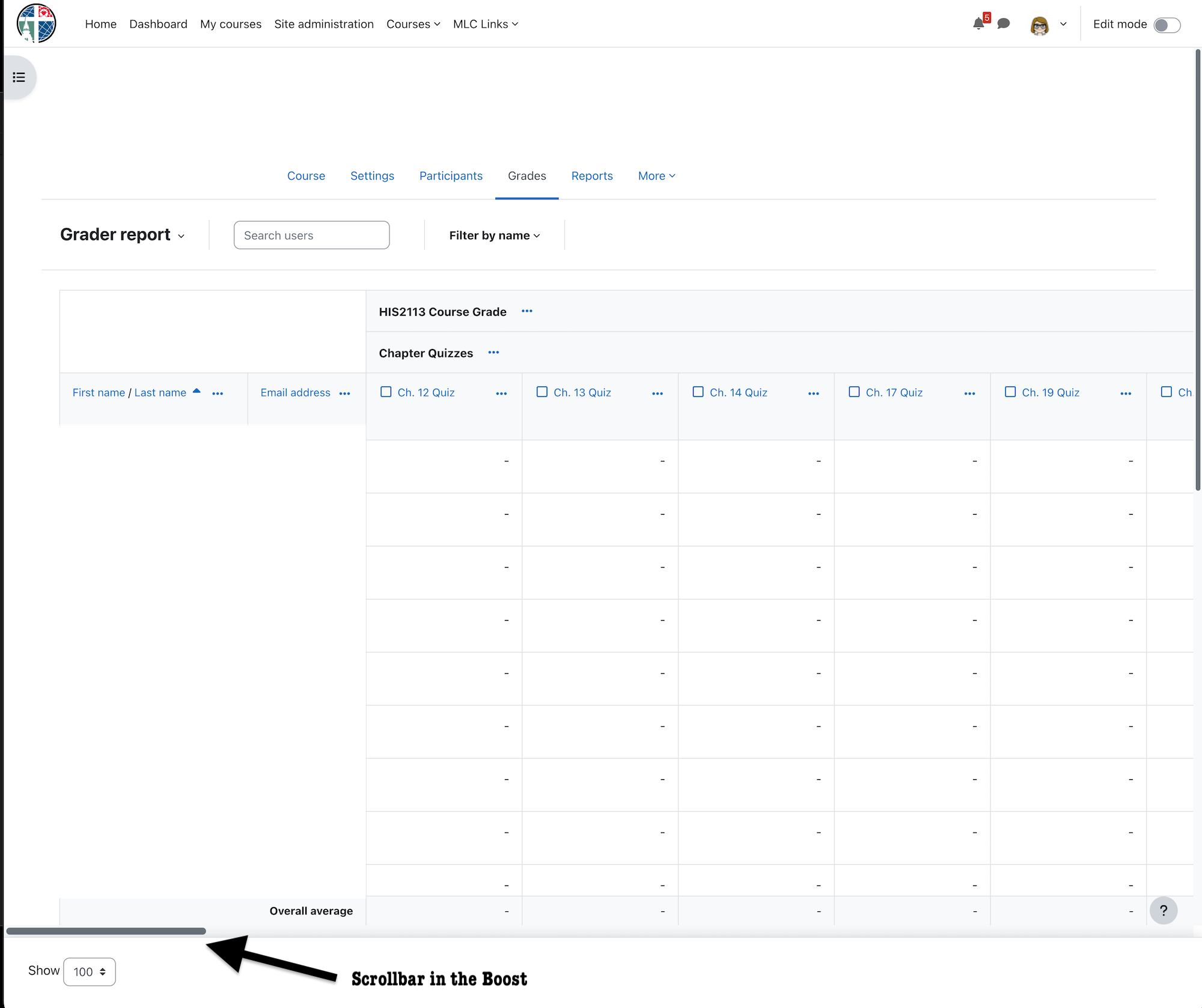 Horizontal Scrollbar Hidden · Issue #431 · willianmano/moodle-theme_moove · GitHub