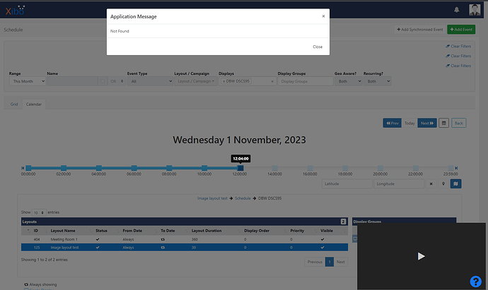Schedule: Agenda view does not update without a manual refresh · Issue #3228 · xibosignage/xibo ...