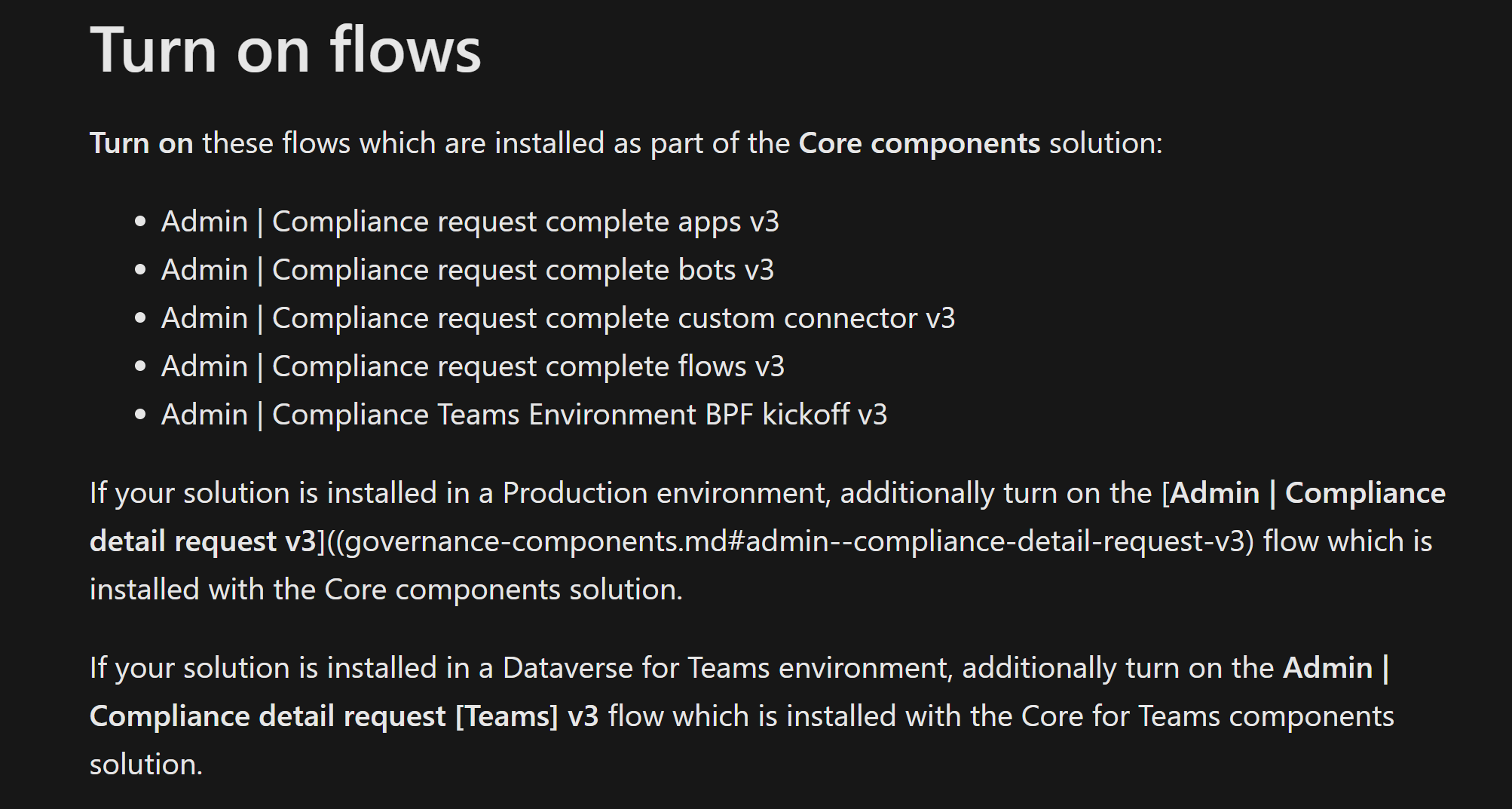 [CoE Starter Kit - BUG] COE Core Teams missing 5 compliance flows · Issue #1836 · microsoft/coe ...