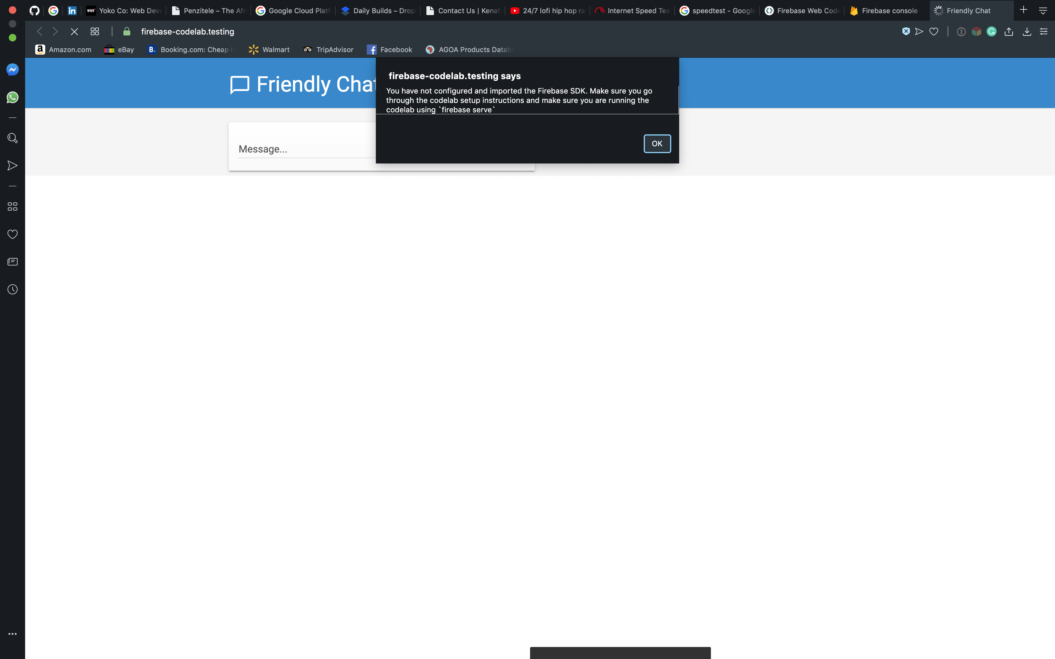 Unable To Setup Sdk · Issue 463 · Firebasecodelab Friendlychat Web · Github